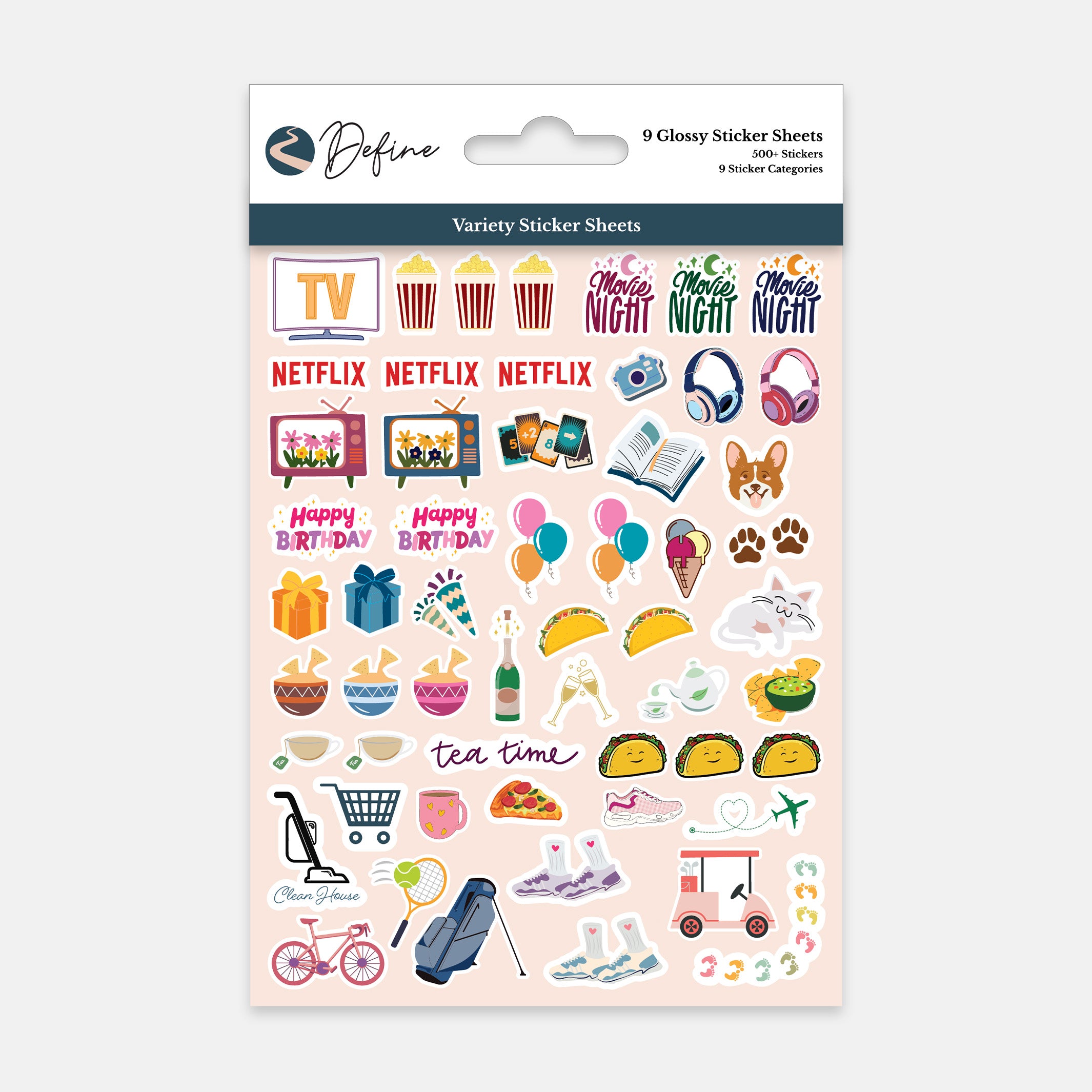 Variety Sticker Sheets | Define